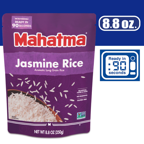 Mahatma Jasmine Rice Long Grain 8.8 oz (Pack of 6) - Walmart.com