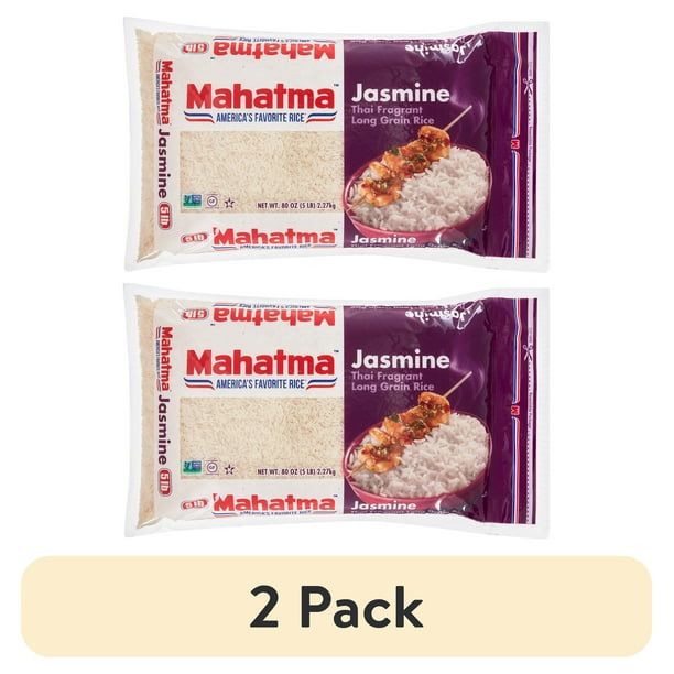 2 Pack Mahatma Jasmine Thai Fragrant Long Grain Rice Gluten Free 80