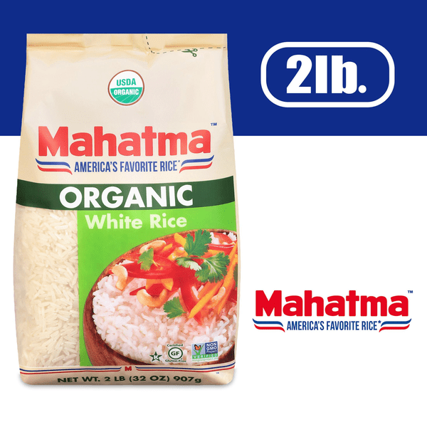 Mahatma Organic White Rice 32 oz (Pack of 4) - Walmart.com