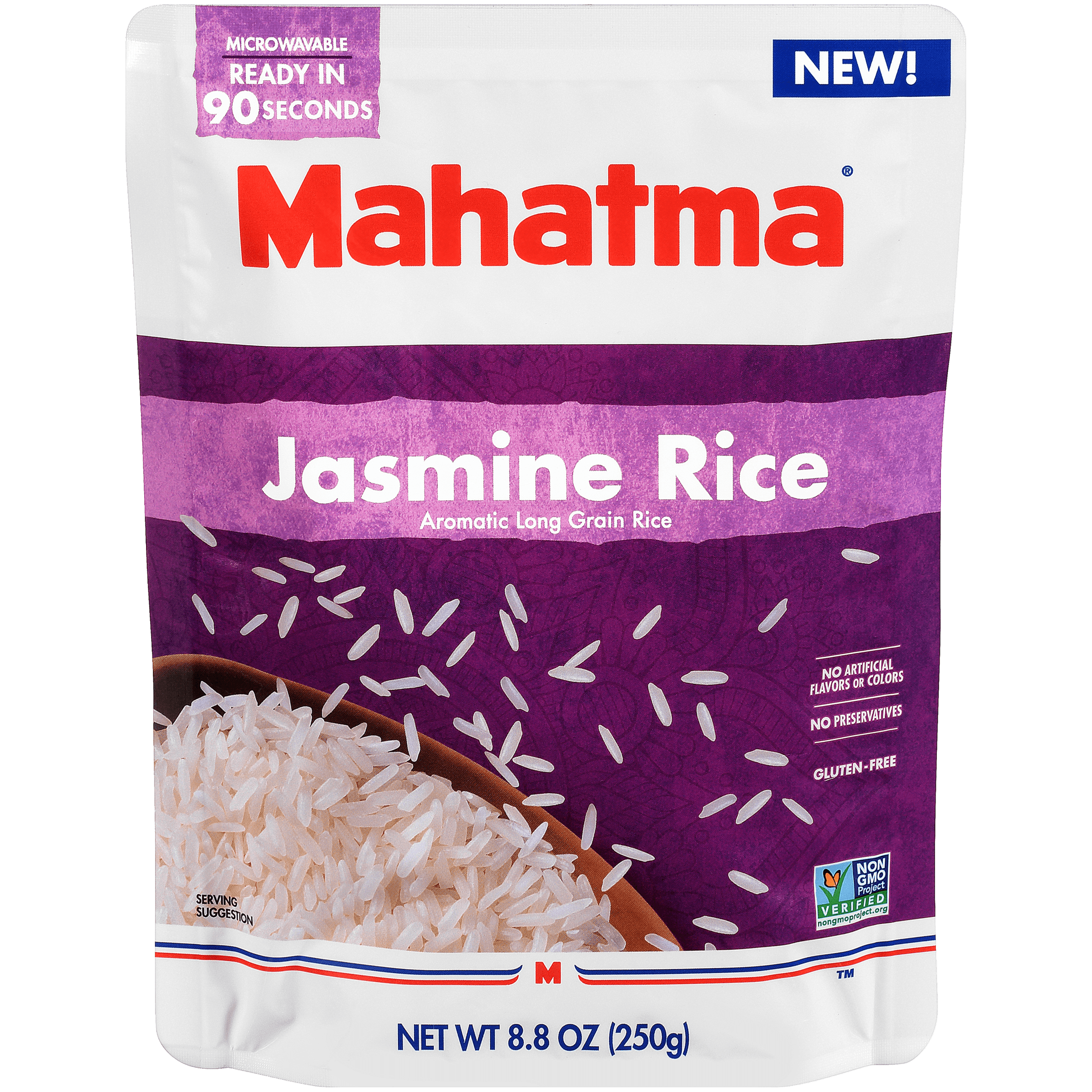 Mahatma Ready-to-Heat White Jasmine Rice 8.8 oz (Pack of 10) - Walmart.com