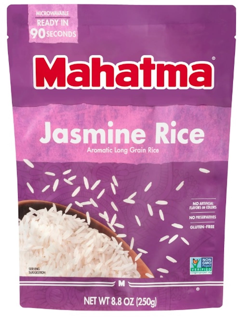 Mahatma Ready-to-Heat White Jasmine Rice 8.8 oz (Pack of 5) - Walmart.com