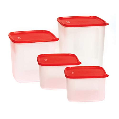 Mahaware Modular Square Plastic Kitchen Container Combo Set 144 litres ...