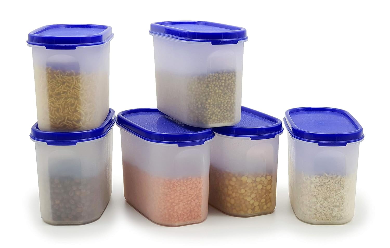 Mahaware Premium Modular Oval Plastic Kitchen Storage Container Set ...