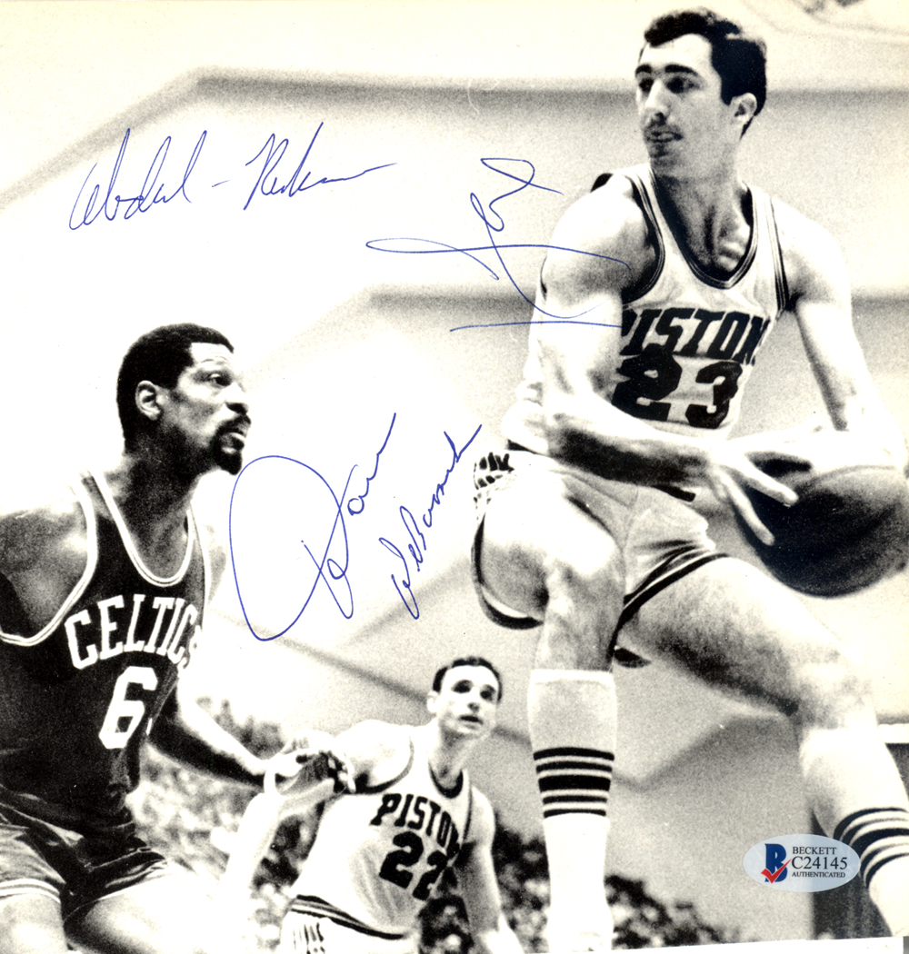 Mahdi Abdul-Rahman, Dave DeBusschere & Jim Fox Autographed 8x8 Magazine ...