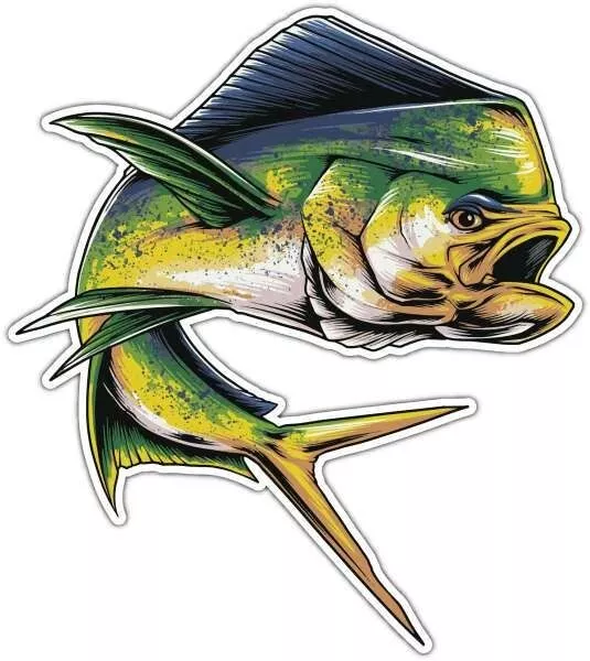 Mahi-Mahi Fishing Fisherman Fish Car Window Stickerphone Decal Water ...