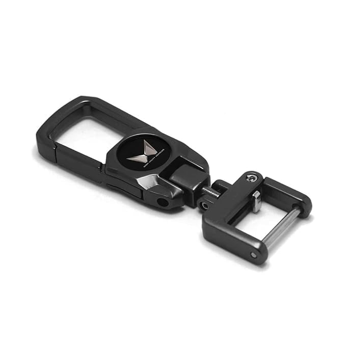 Mahindra Premium Metal Car Keychain, Black Stainless Steel, Compatible ...