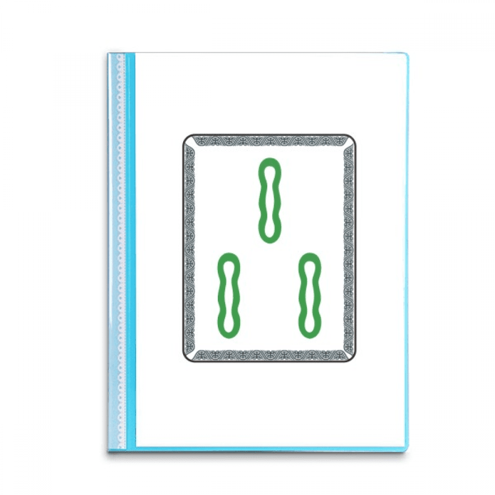 Mahjong Bar 3 Tiles Pattern Book Sheet Protectors Portfolio Binder Folder - Walmart.com
