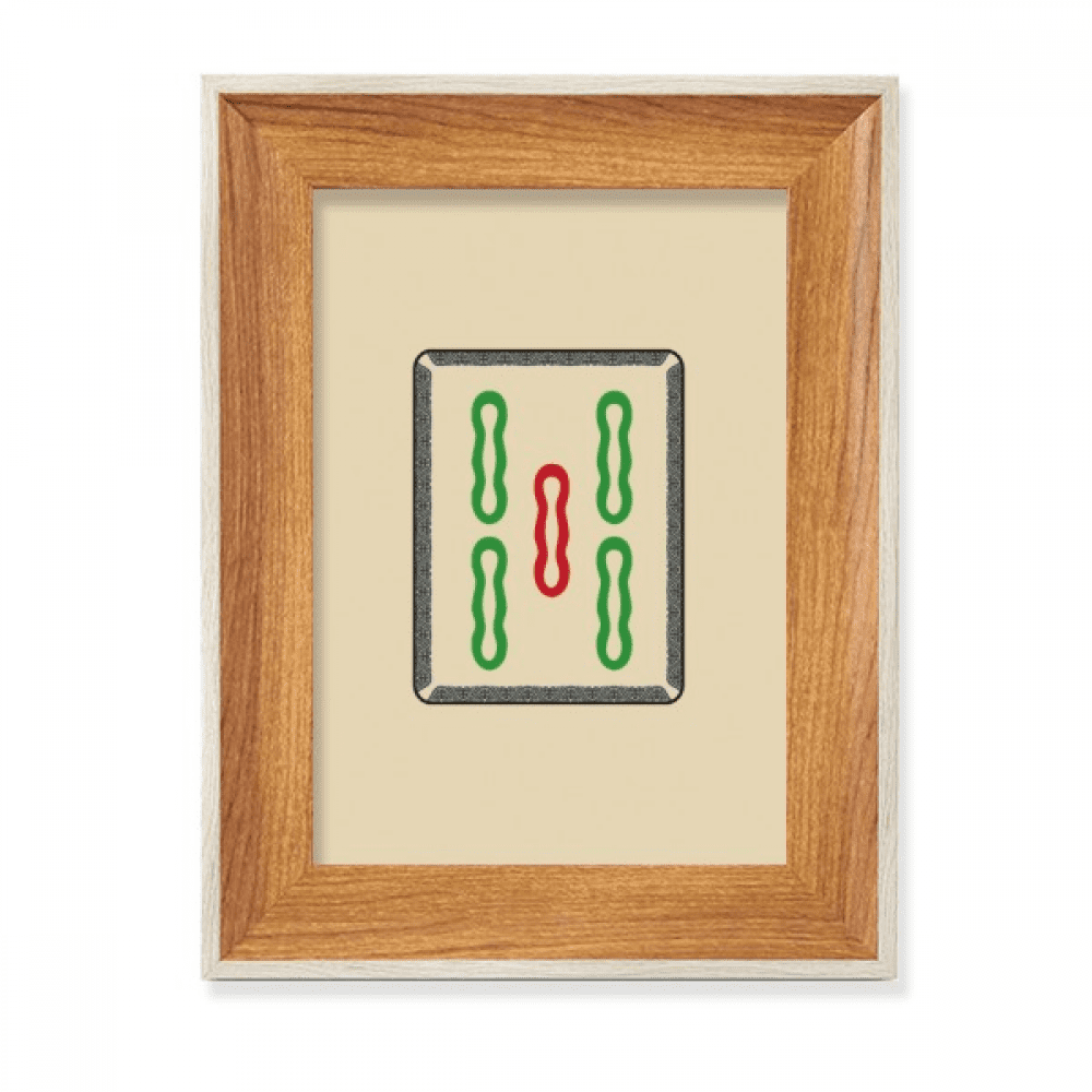Mahjong Bar 5 Tiles Pattern Desktop Wooden Photo Frame Display Picture ...