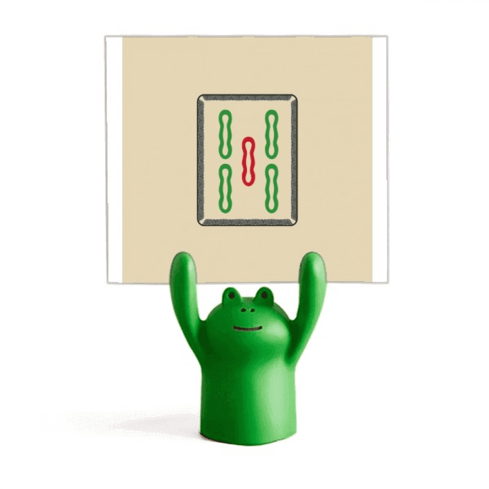 Mahjong Bar 5 Tiles Pattern Memo Holder Cartoon Animal Frog Stand ...