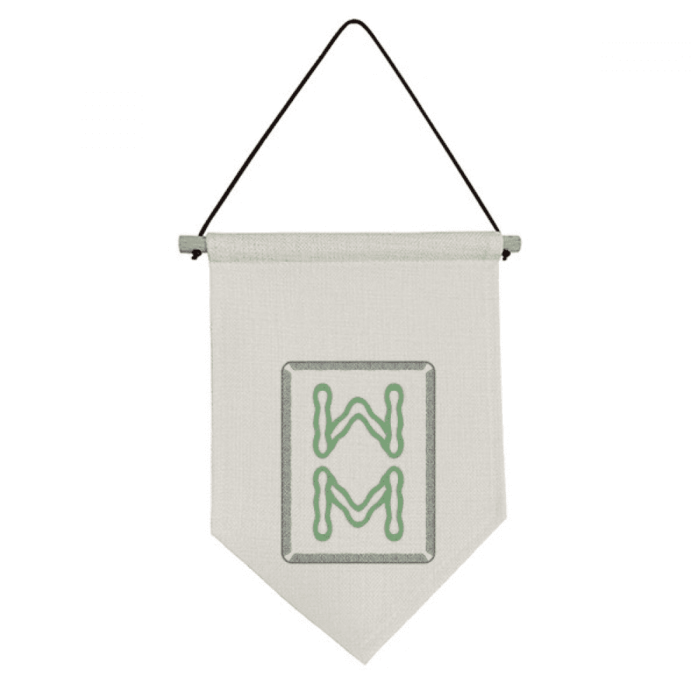 Mahjong Bar 8 Tiles Pattern Canvas Flag Hanging Wall Art Decor Banner ...