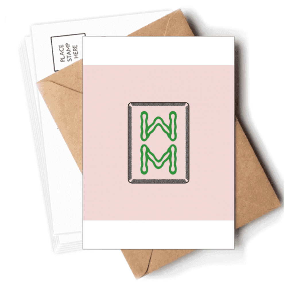 Mahjong Bar 8 Tiles Pattern Postcards Envelopes Blank Note Cards ...