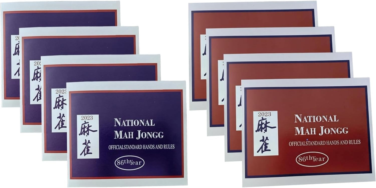 Mahjong Cards 2023, 4PC National Mahjong Cards Official Standard Hands ...