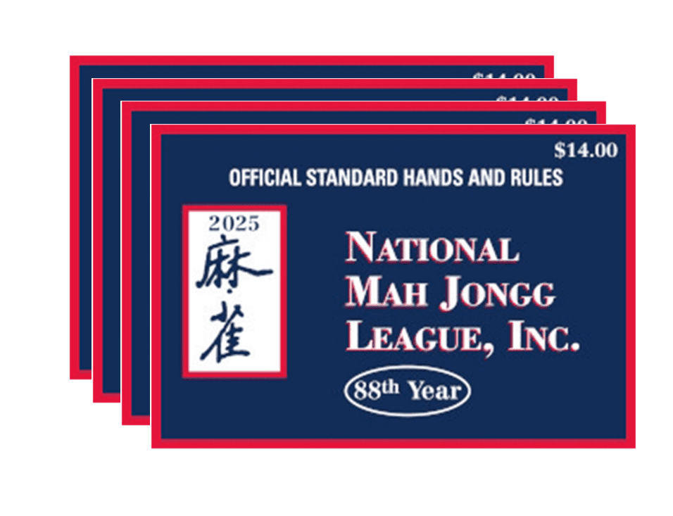 Mahjong Cards 2025, 4 Pack National Mahjong Cards Official Standard ...
