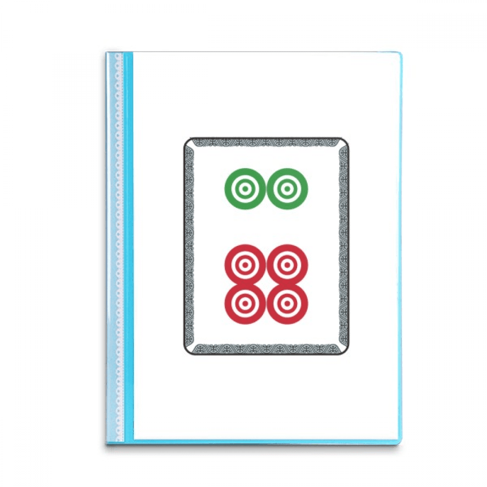 Mahjong Circle Dots 6 Tile Pattern Book Sheet Protectors Portfolio ...