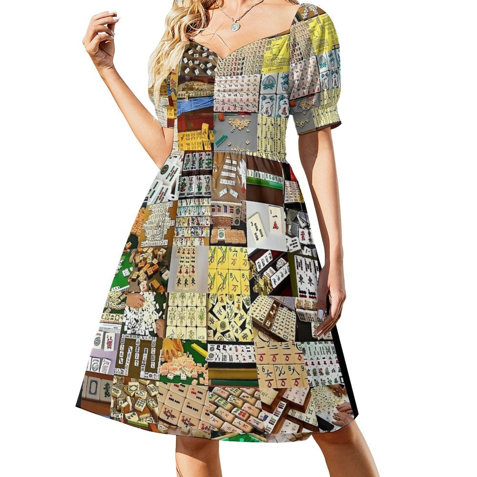 Mahjong Collage Dress luxury evening dresses for women beach dress ...