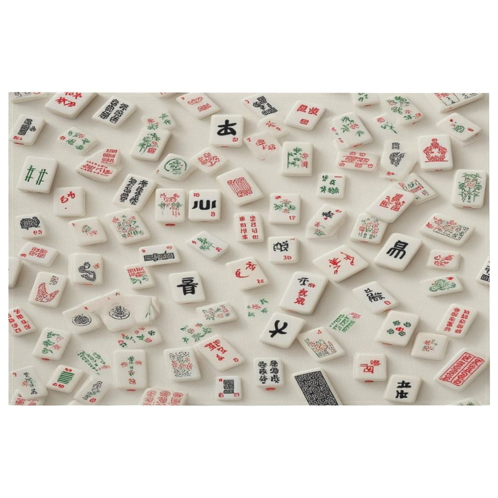 Mahjong Game Tiles Design Adult Home Decor Bedroom Living Room Crystal ...