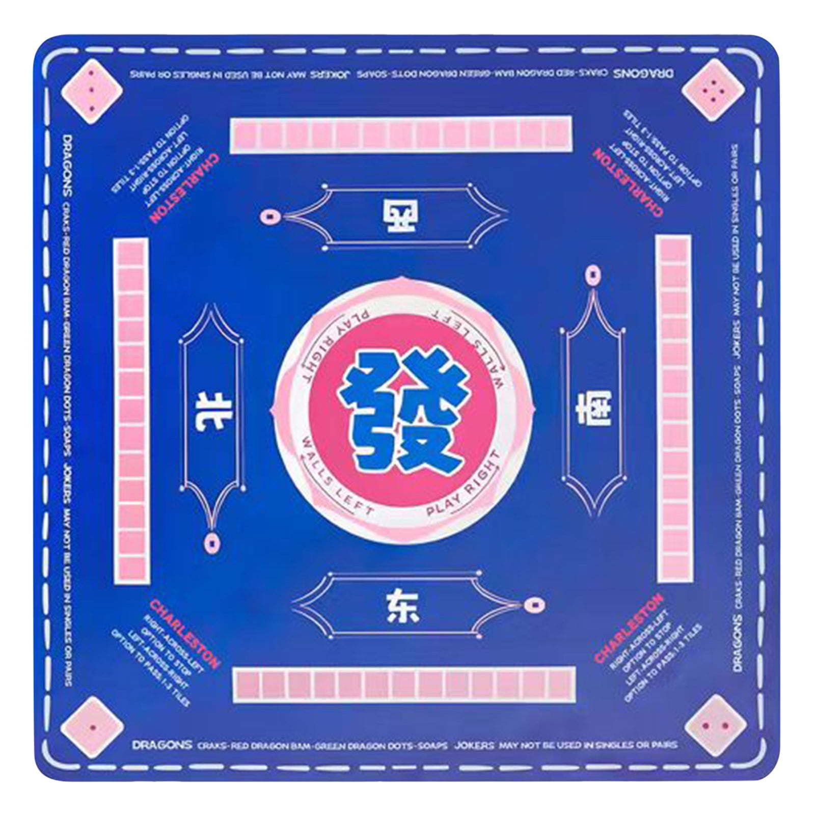 Mahjong Learning Mat With Carrying Slip Noise Reducing Table Cover For ...