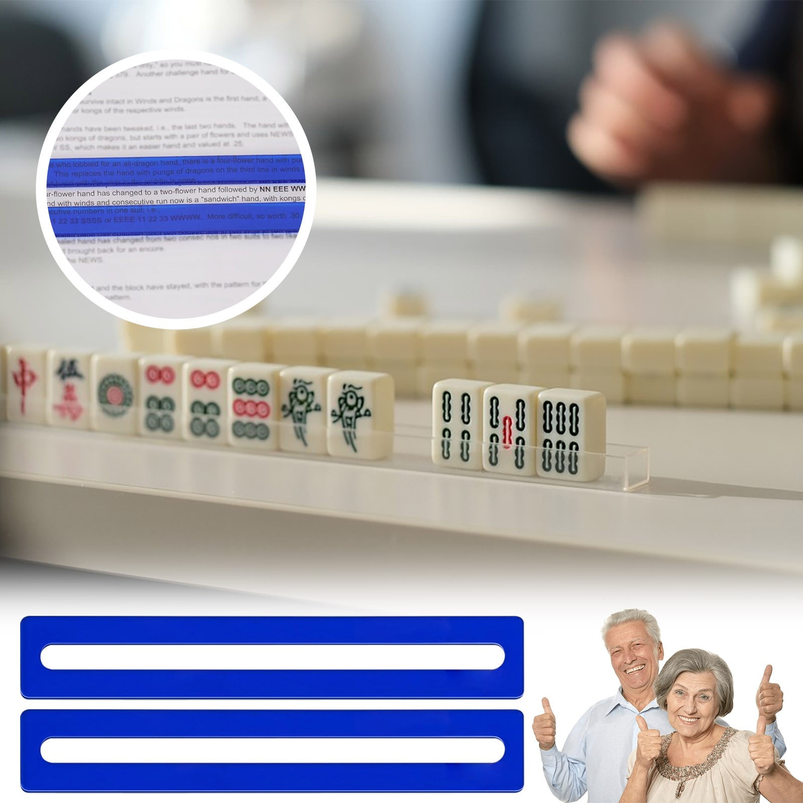 Mahjong Line Finder,Mahjong Card Line Guide Bright Acrylic Mahjong Line ...