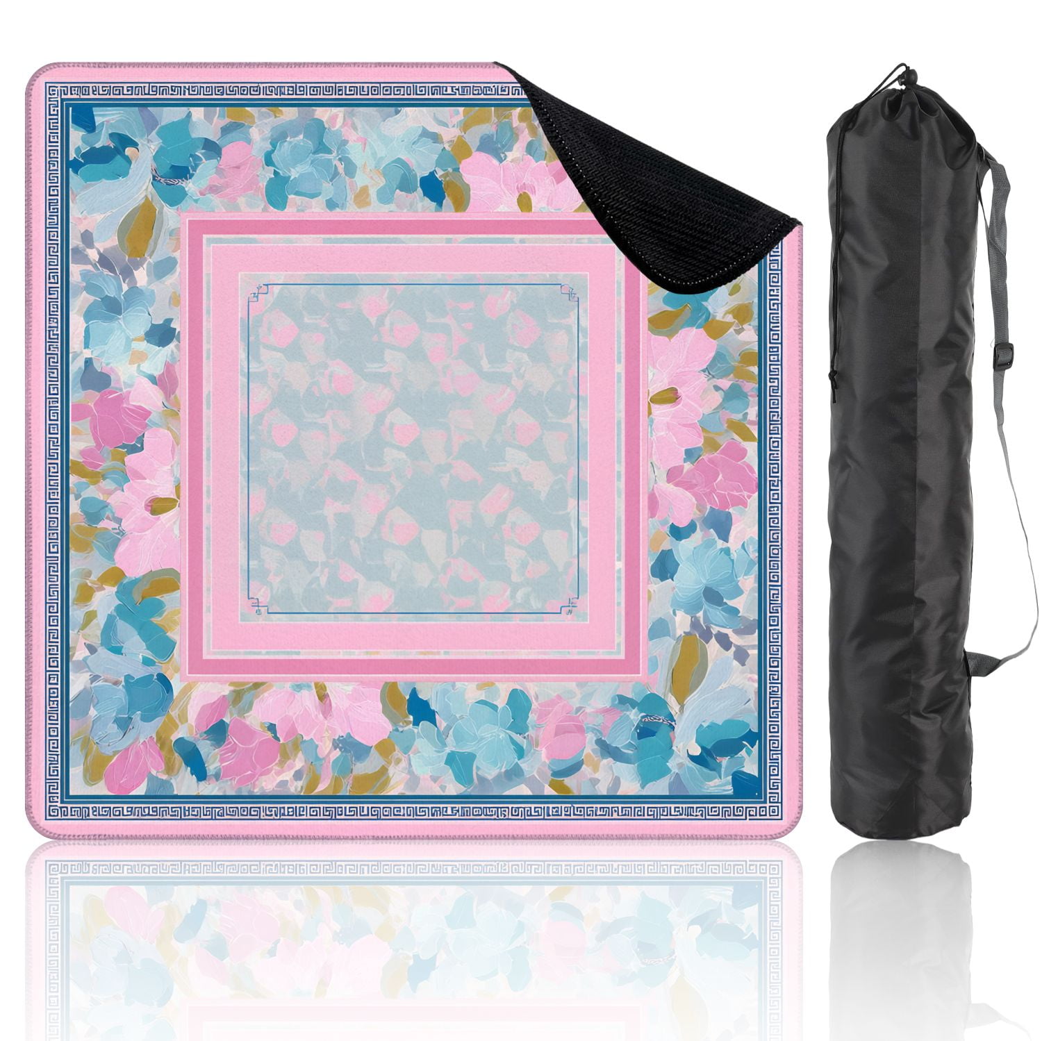 Mahjong Mat 31.5" x 31.5" Abstract Colorful Geometric Bold Shapes ...
