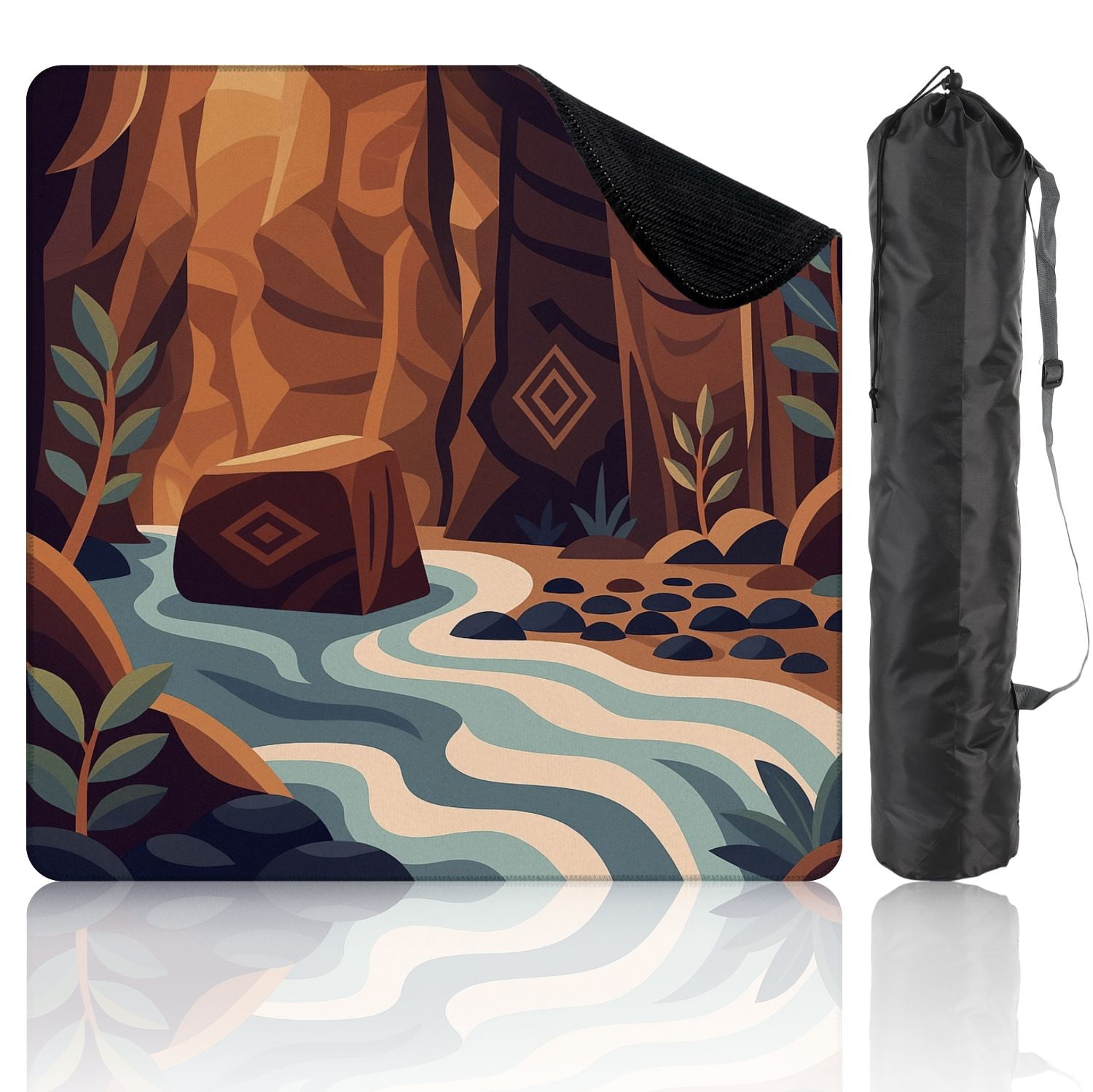 Mahjong Mat 31.5" x 31.5" Wall street Narrows Zion National Park Utah ...