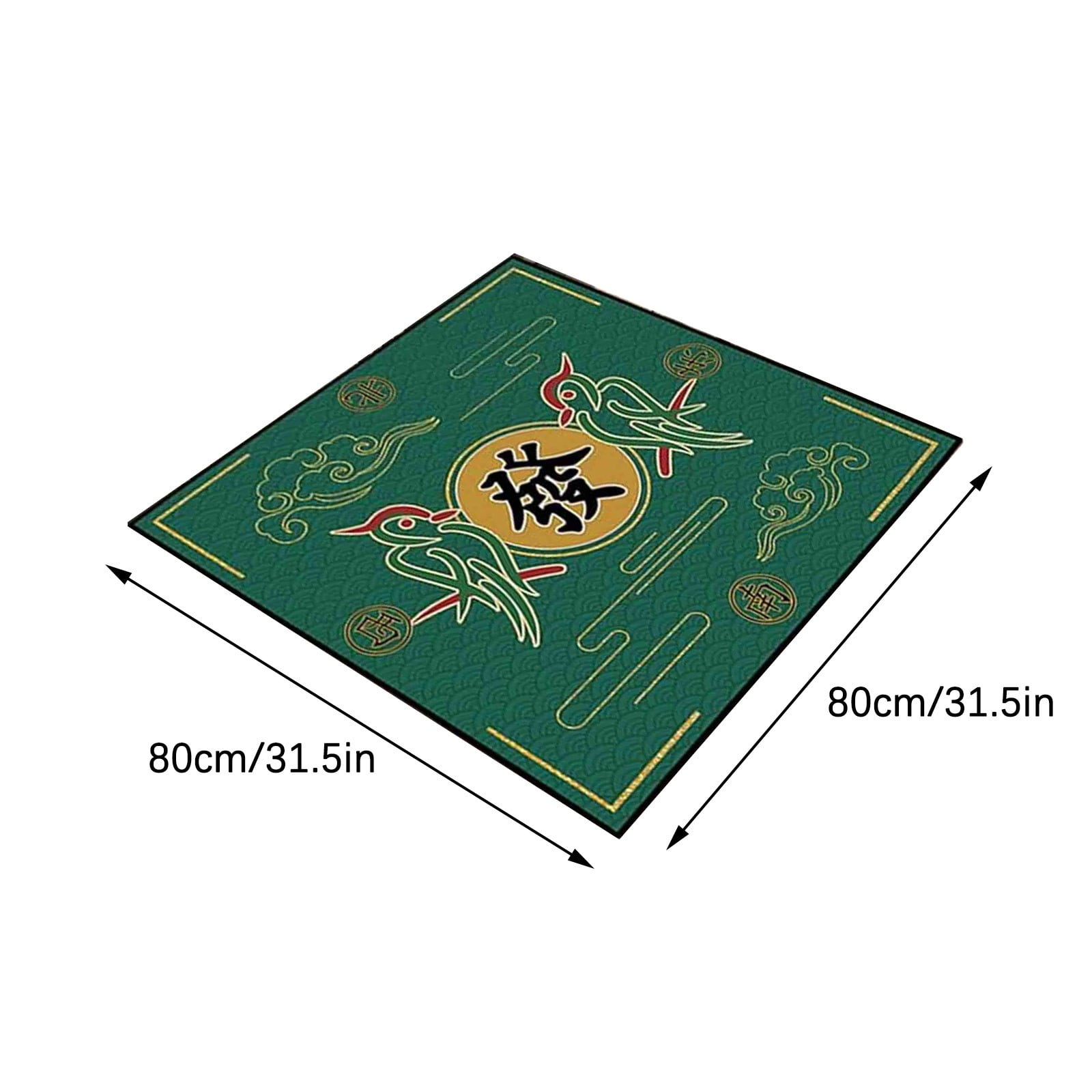 Mahjong Mat,Mahjong Game Table Mat,Green Rubber Anti-Slip Noise ...