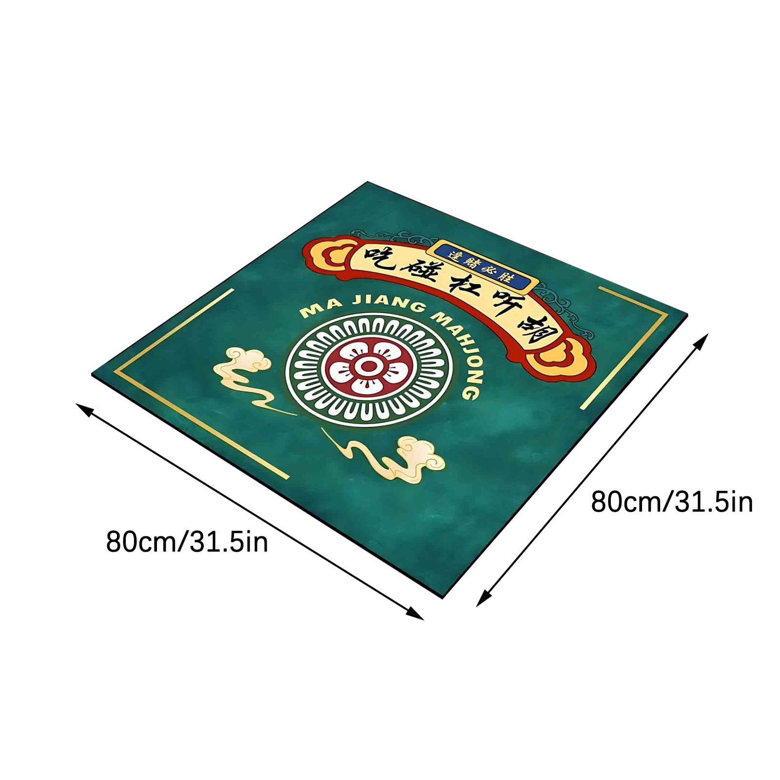 Mahjong Mat,Mahjong Game Table Mat,Green Rubber Anti-Slip Noise ...