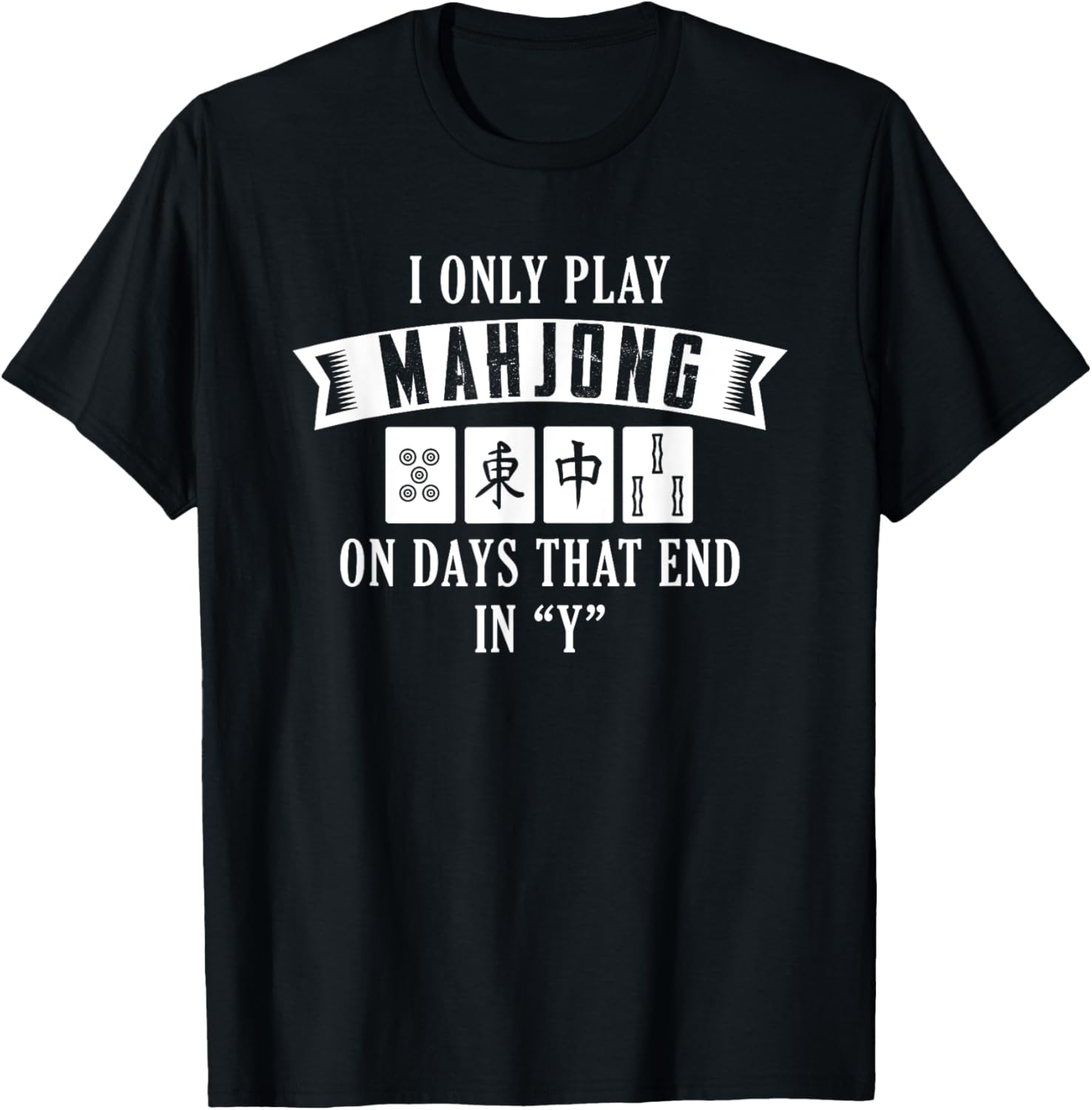 Mahjong Player Chinese Board Game Fan Solitaire Mah-Jongg T-Shirt men ...