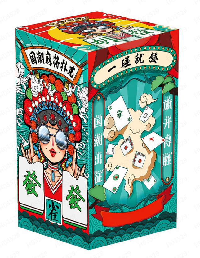 Mahjong Playing Cards 144 Cards/Set Waterproof Games Accessories Family ...
