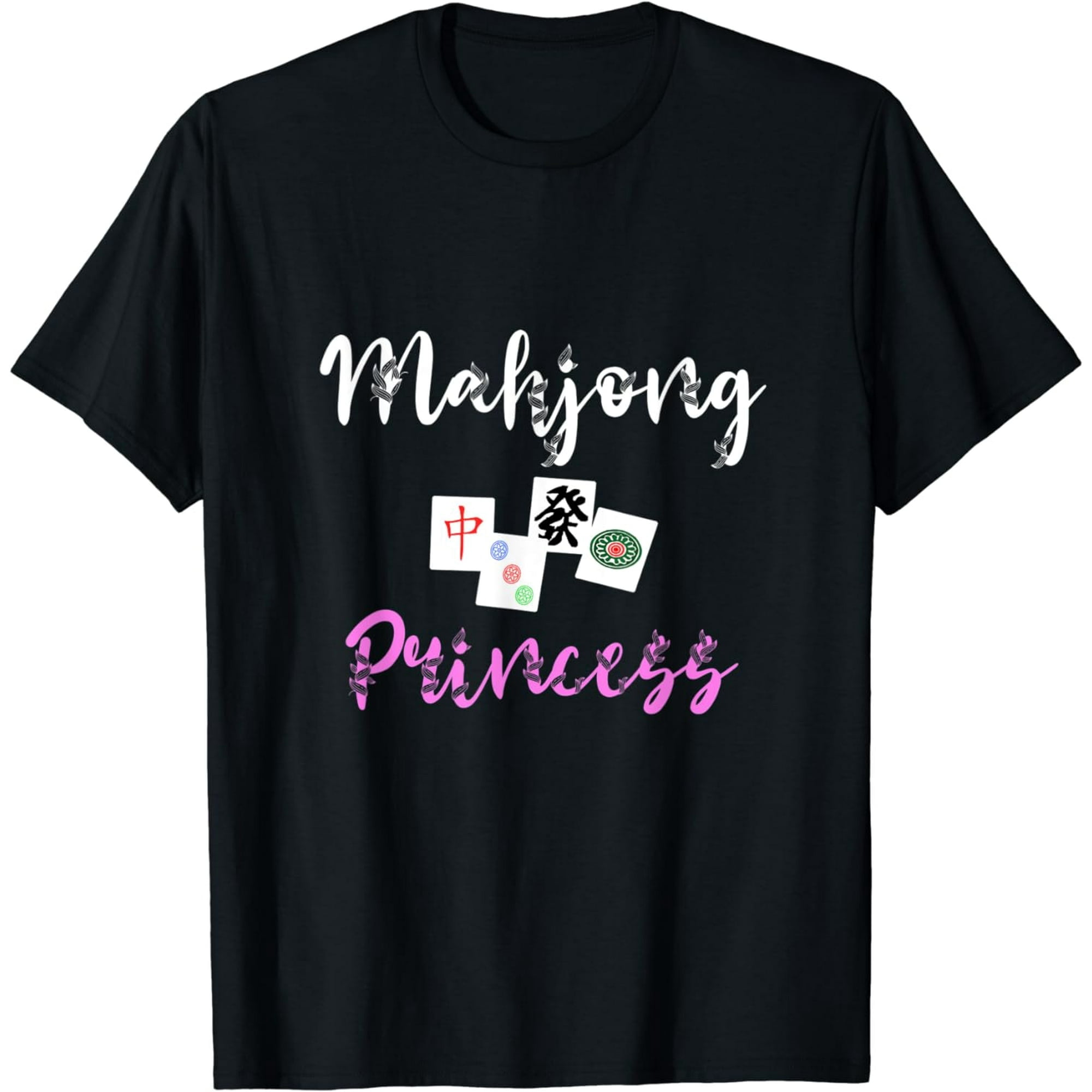 Mahjong Princess Mah Jongg Tiles Ma Jiang Chinese Game Set T-Shirt ...