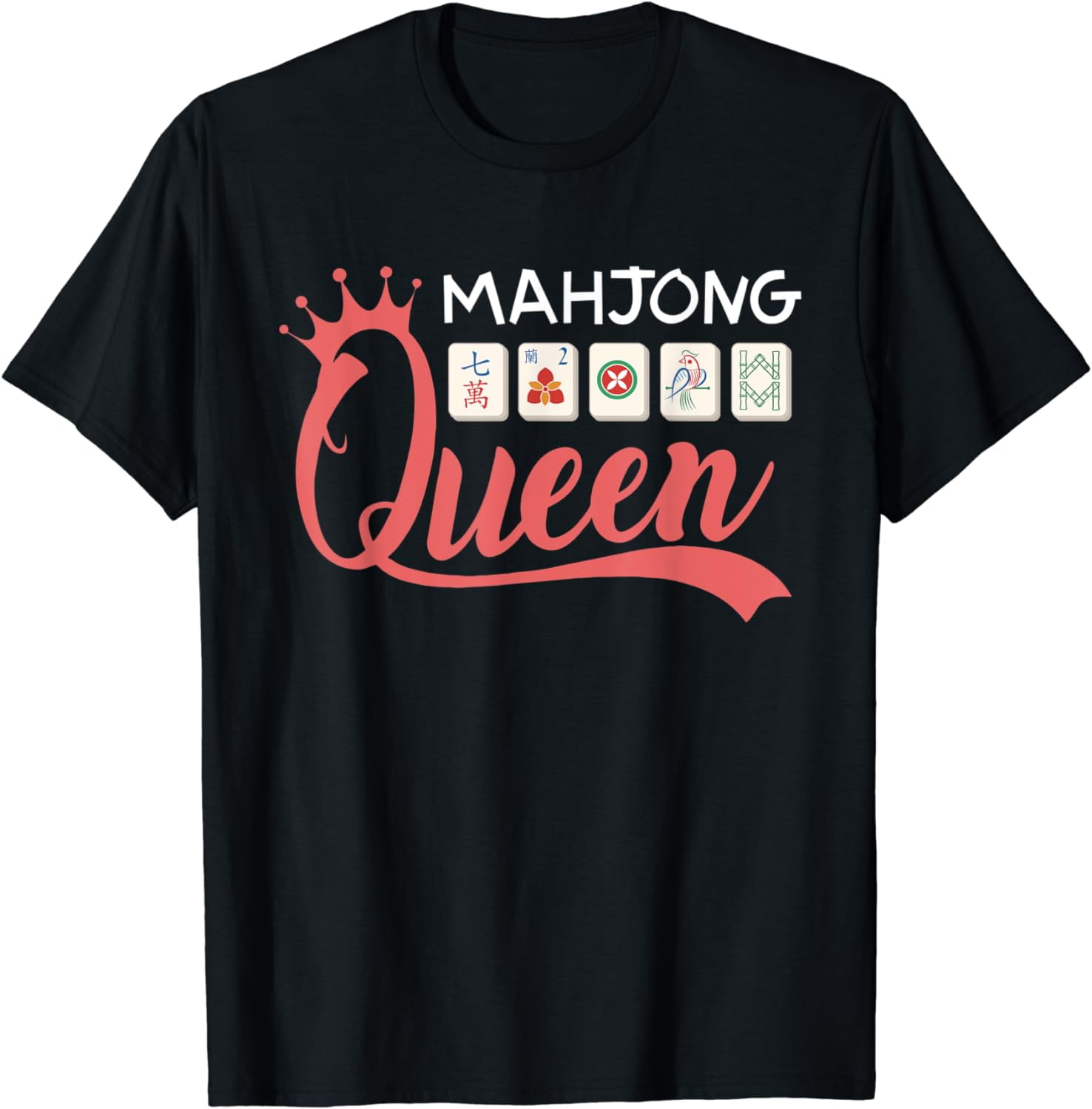 Mahjong Queen Design For Mahjong Players T-Shirt - Walmart.com