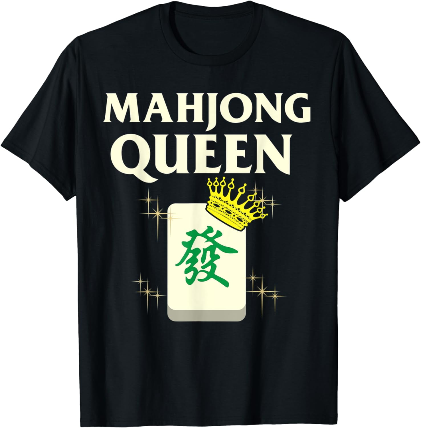Mahjong Queen Tile Game Lover Players T-Shirt - Walmart.com