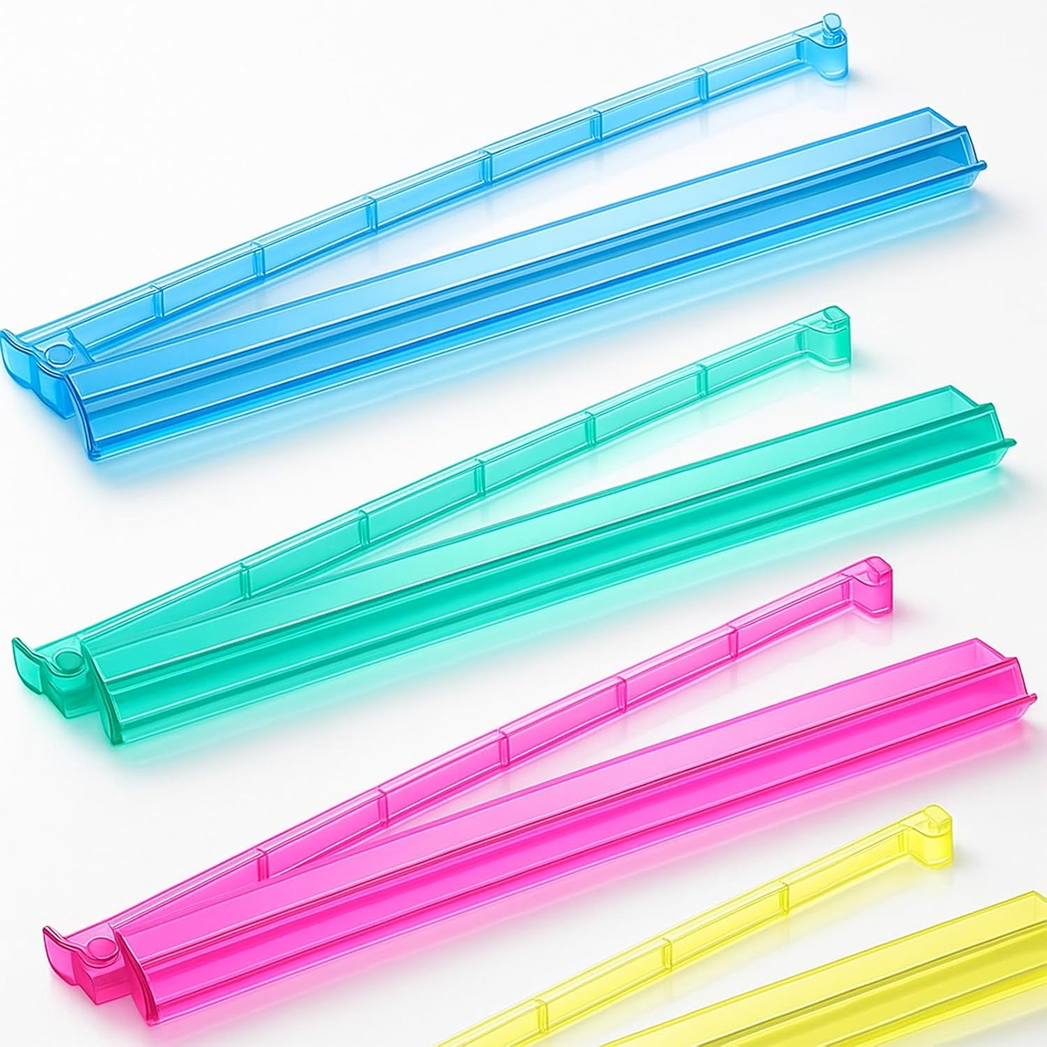Mahjong Rack Pusher Set, Mahjong Racks with Pushers, 4PCS Acrylic Clear ...