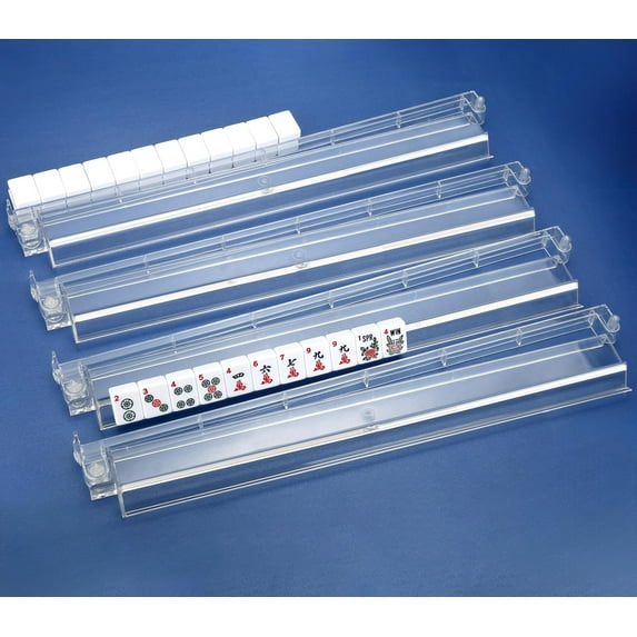 Mahjong Racks with Pushers, Convenient Rotating One-Piece Mahjong Rack ...