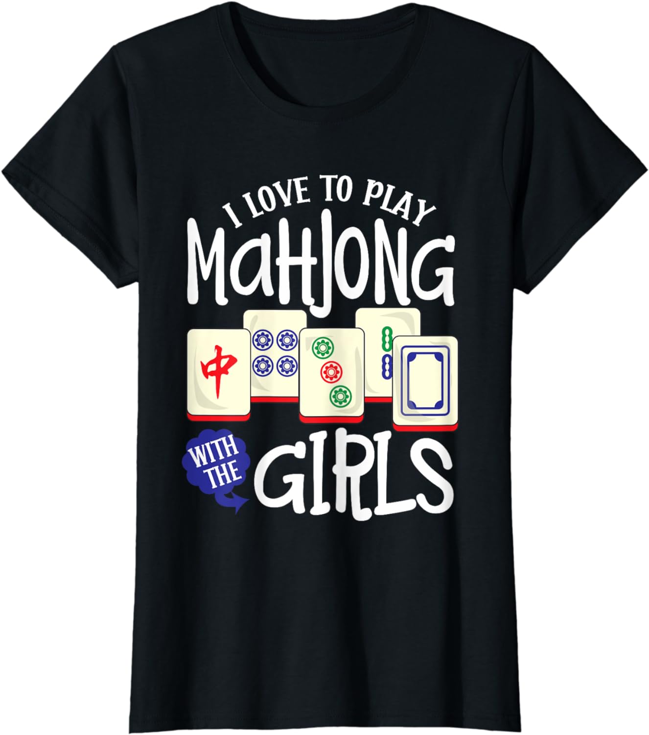 Mahjong Shirt Chinese Game Player Happiness Mahjong T-Shirt - Walmart.com