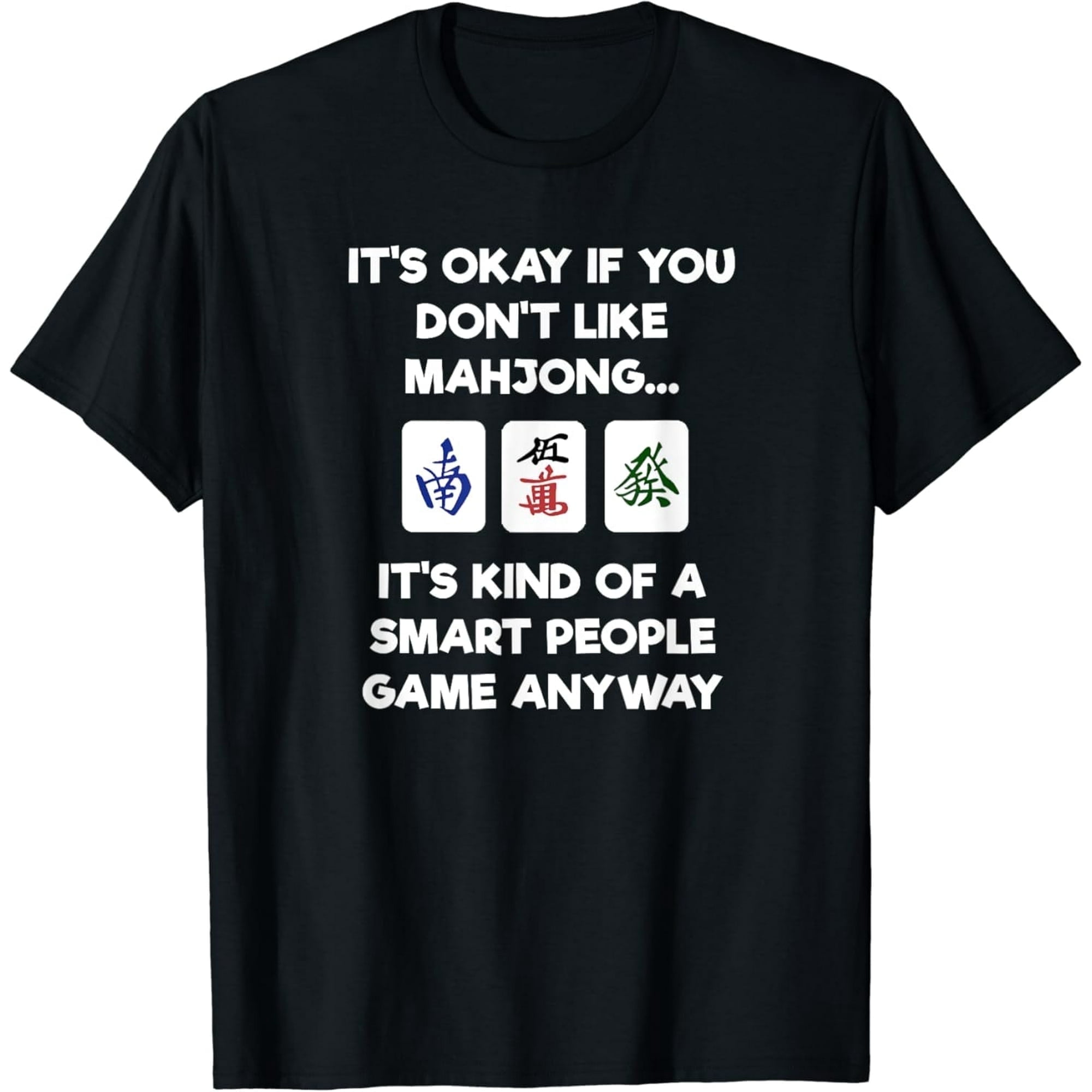 Mahjong T-Shirt - Funny Mahjong Smart People mens t shirt®black®women ...