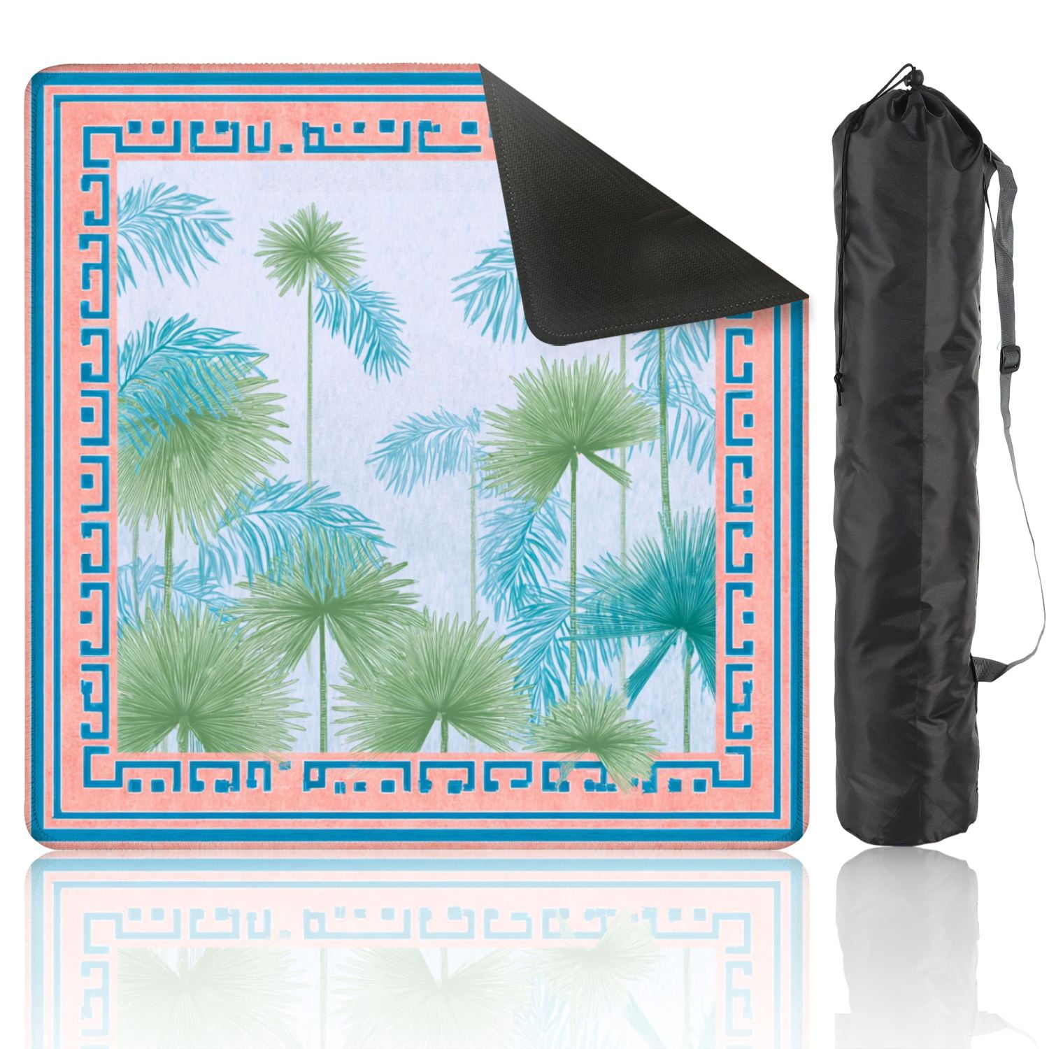 Mahjong Table Mat with 1 Carrying Bag, Non-Slip Noise Reduction ...