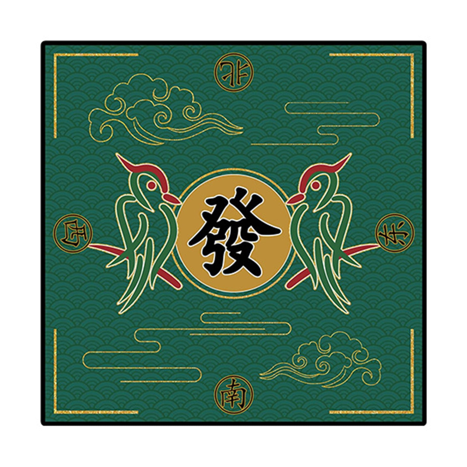 Mahjong Table Mat Foldable Anti-Slip Mahjong Mat Noise Reduction Table ...
