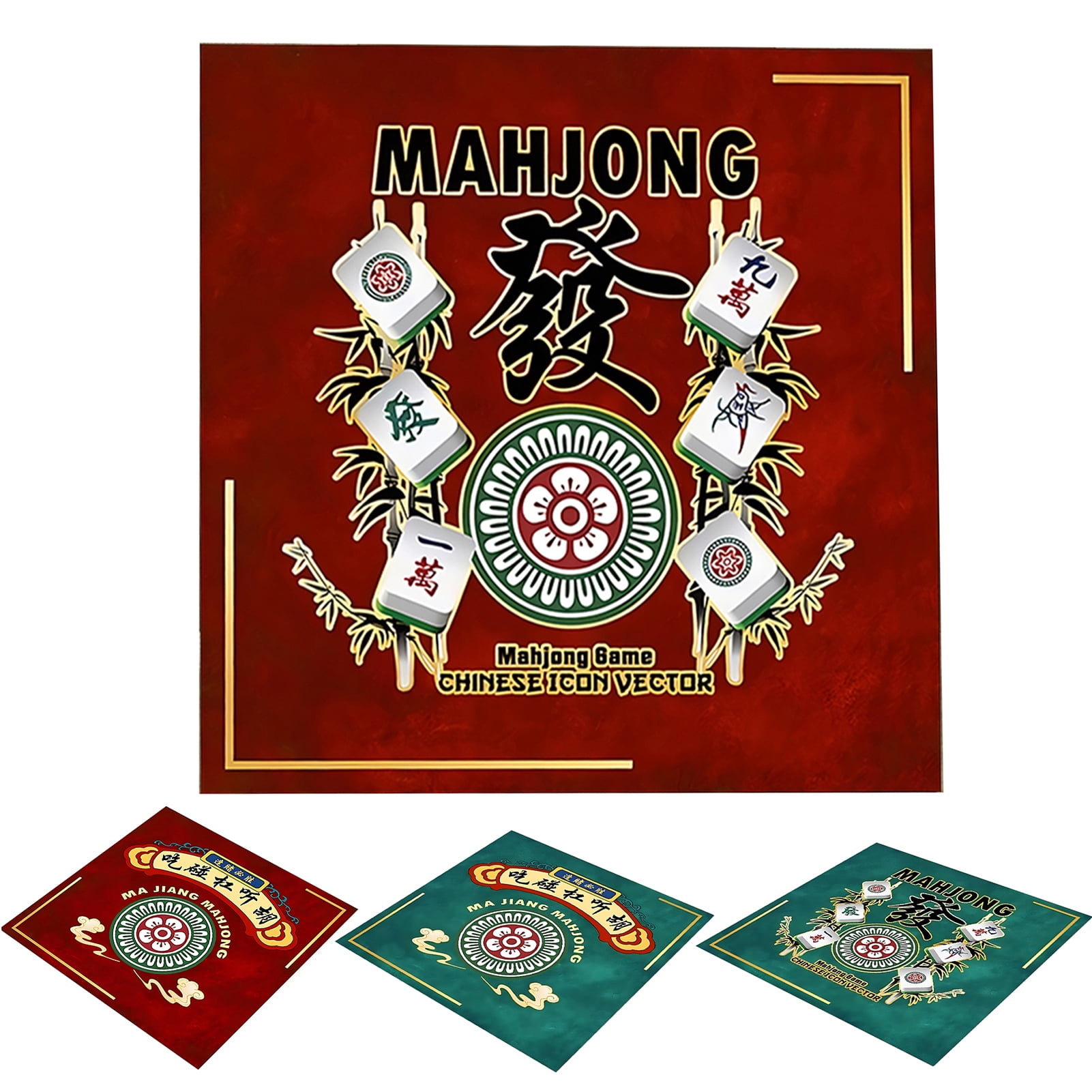 Mahjong Table Mat Poker Domino Mahjong Tile Card Board Game Anti-slip ...