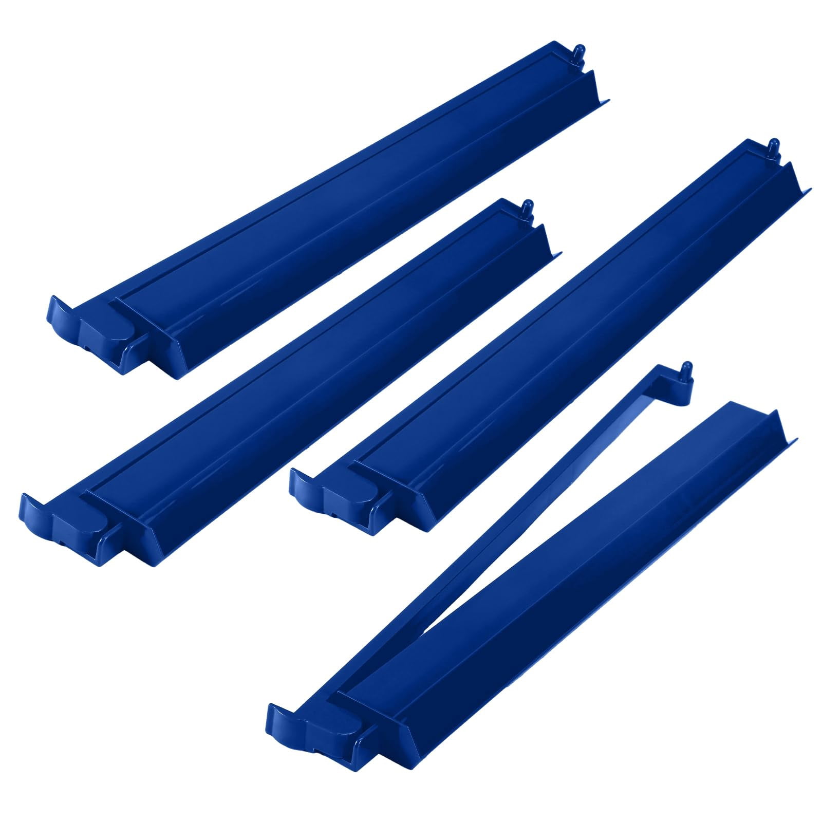 Mahjong Tile Racks With Pushers Dark Blue 4-Pack 18.7 Inch For Game ...