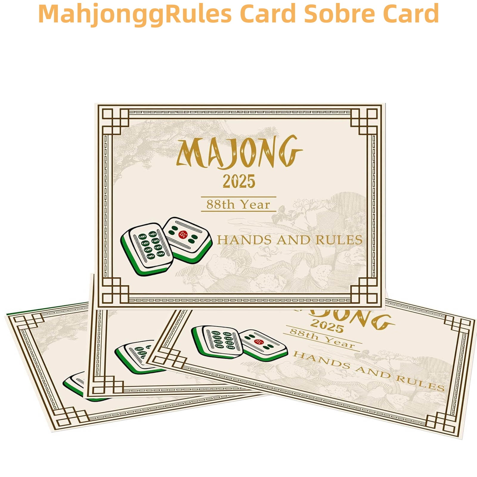 Mahjong Tile Set, Mahjong Cards Official Standard Hands And Rules ...