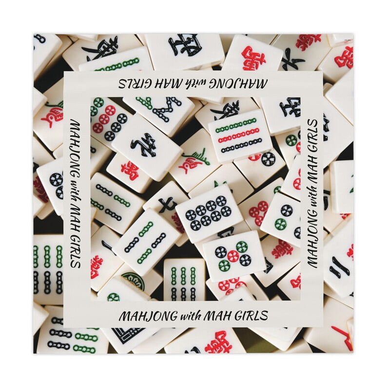 Mahjong Tile design Tablecloth - Mahjong with Mah Girls, Harmonious ...