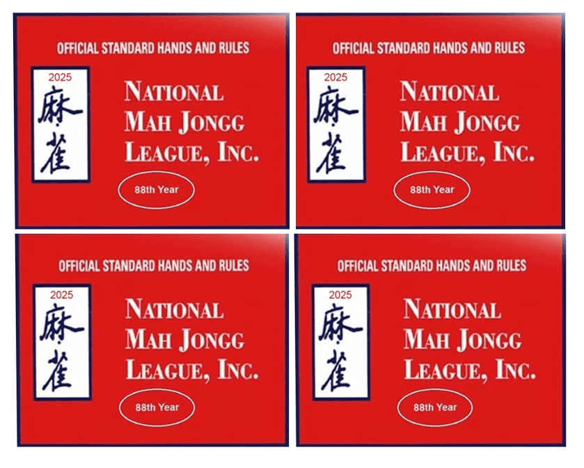 Mahjong Tiles, 2025 Mahjong Card Tile Games, 4PC National Mahjong ...