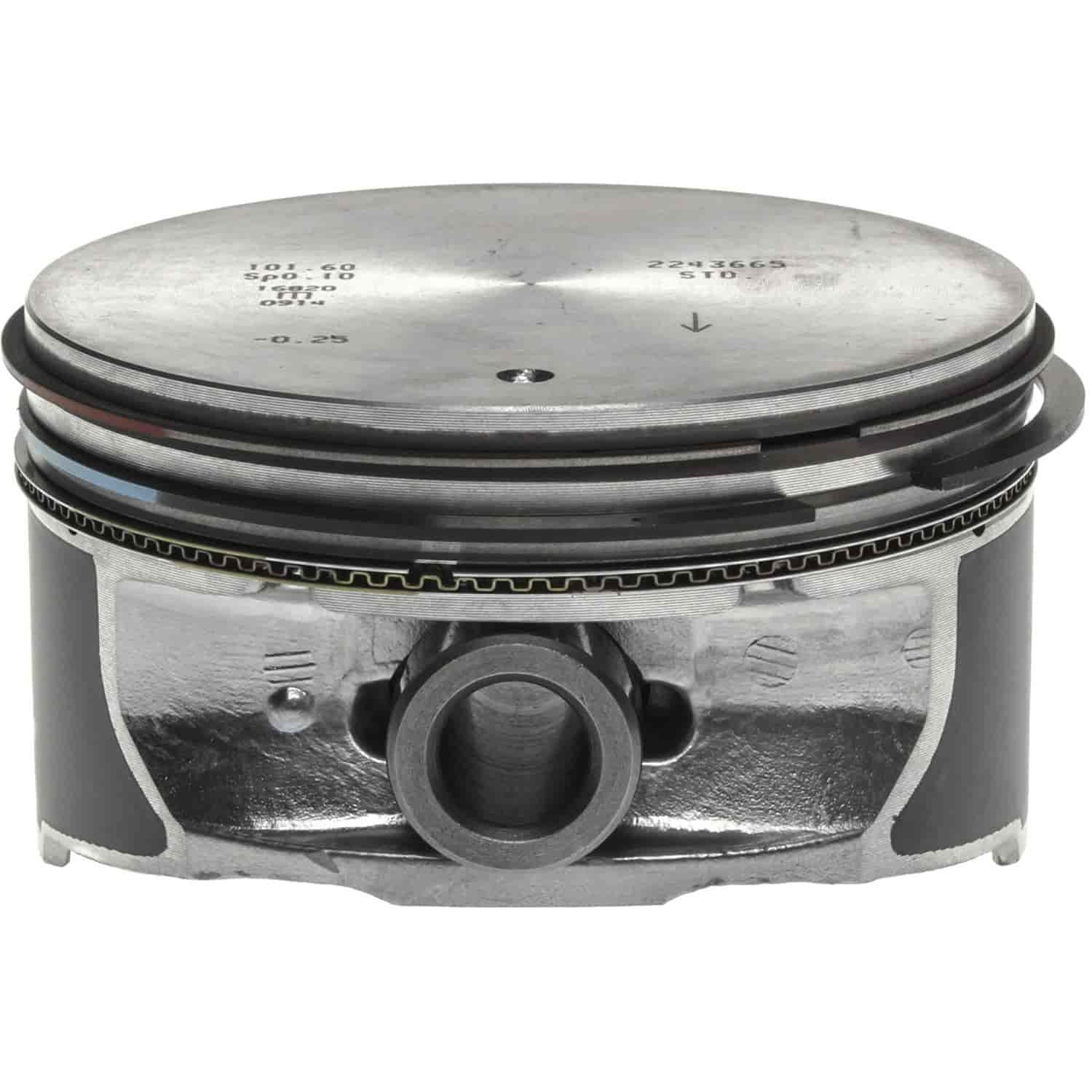 Mahle OE 06-09 6.0L Floating Pin GM Trucks Vin H 0.50MM Reduce Comp ...