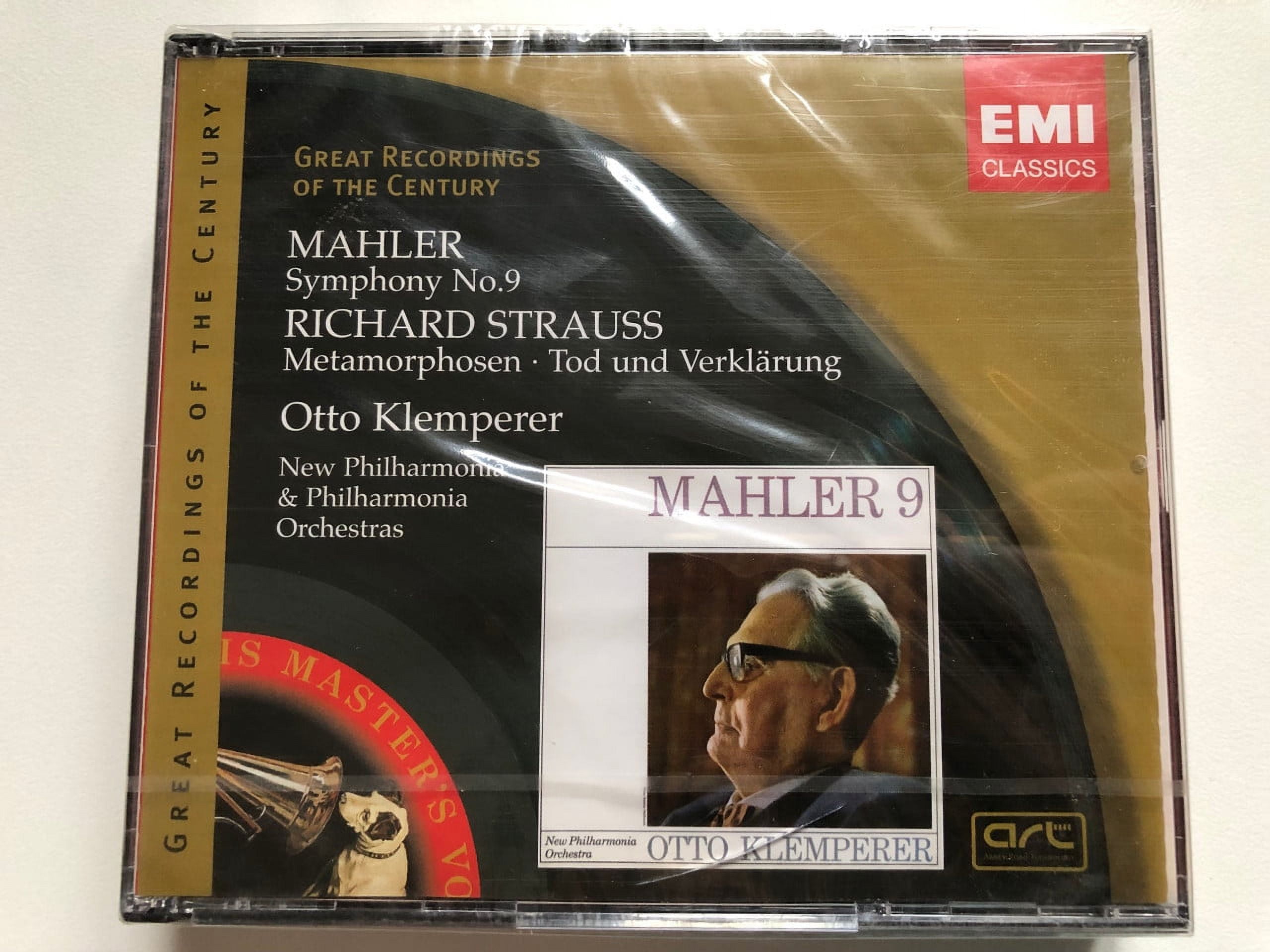 Mahler: Symphony No. 9, Richard Strauss: Metamorphosen; Tod Und Verklärung - Otto Klemperer, New ...