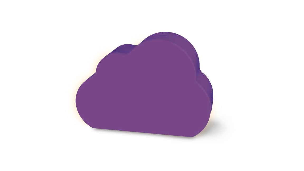 Mahli Cloud Ultrasonic Diffuser with LED Light, USB Power, and Lavender ...