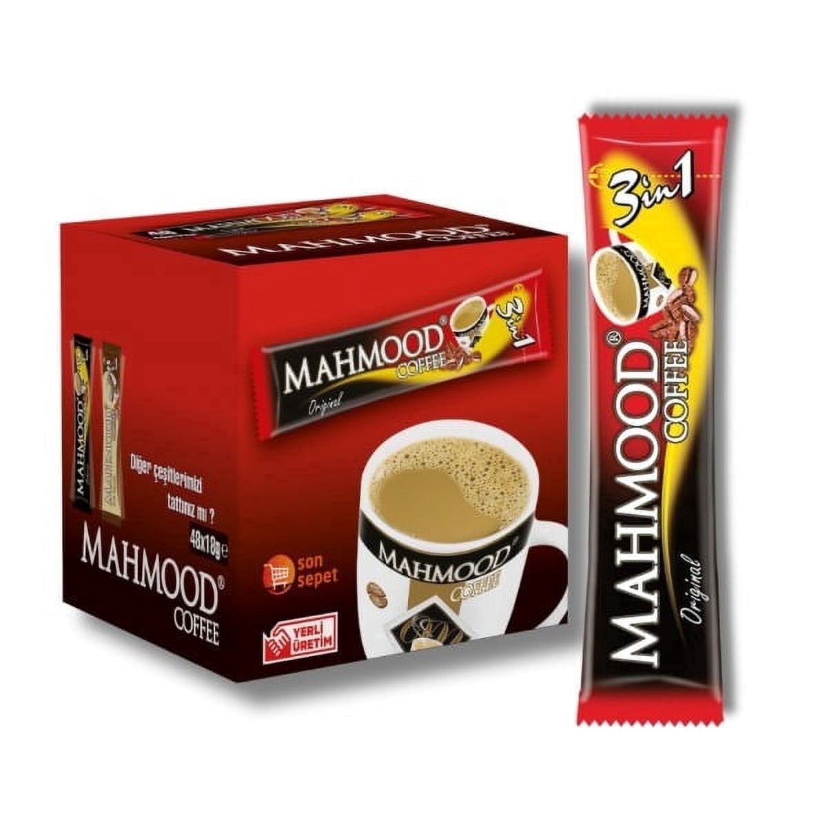 Mahmood Coffee 3 in 1 Instant Coffee Packets – Coffee with Milk & Sugar ...