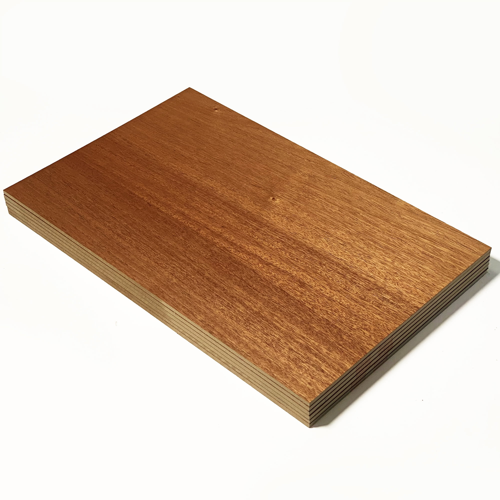 Mahogany | 6mm 1/4th inch, 12”x19” Premium Finished Two Sided with MDF ...