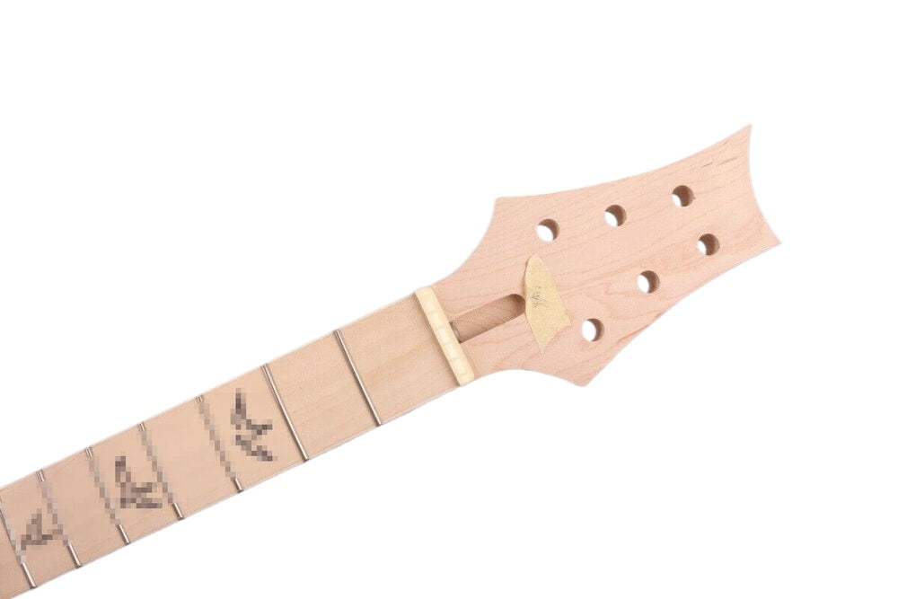 Mahogany Electric Guitar Neck 22 Fret 24.75 Inch Maple Fretboard Bird ...