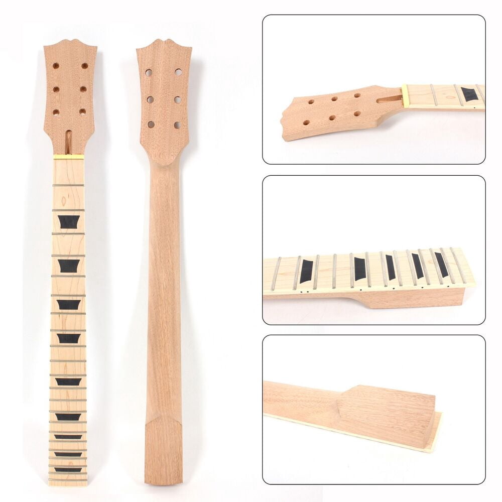 Mahogany Guitar Neck 22 Fret 24.75 inch Maple Fretboard Bolt on Heel ...