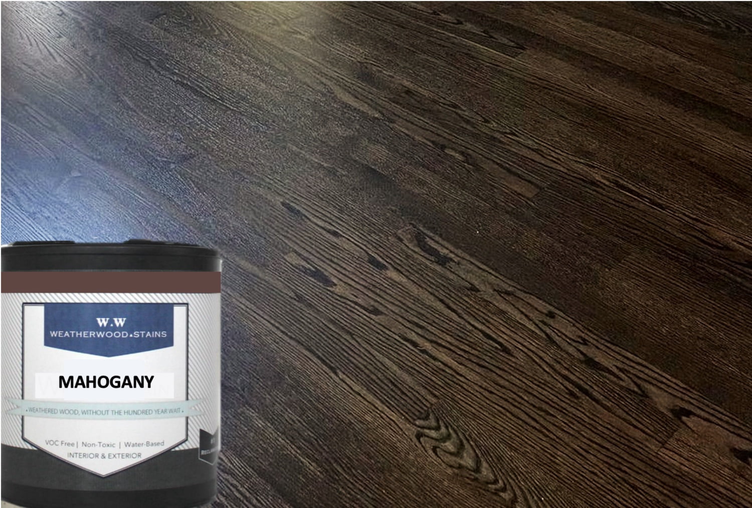 Mahogany Interior Transparent Water-Based Reactive Wood Stain, No VOC ...